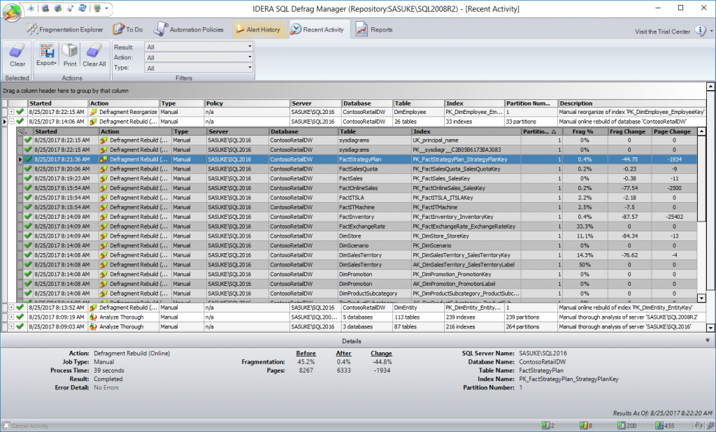 Sql Defrag Manager Idera Australia